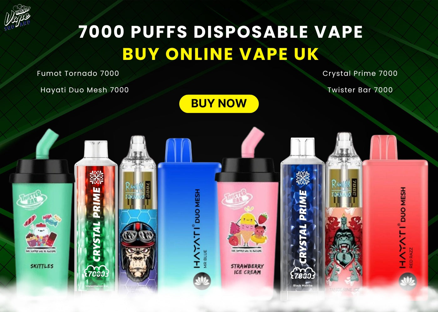 7000 Puffs Disposable Vape UK | Fumot Tornado 7000