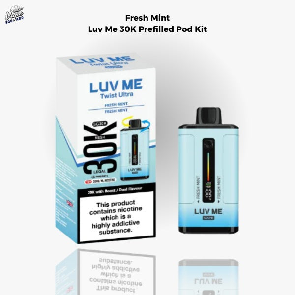 Fresh Mint Luv Me 30K Prefilled Pod Kit