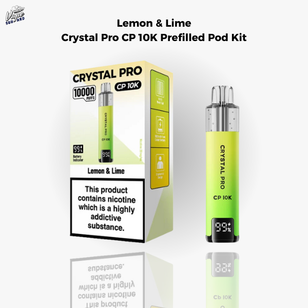 Lemon and Lime Crystal Pro CP 10K Prefilled Pod Kit