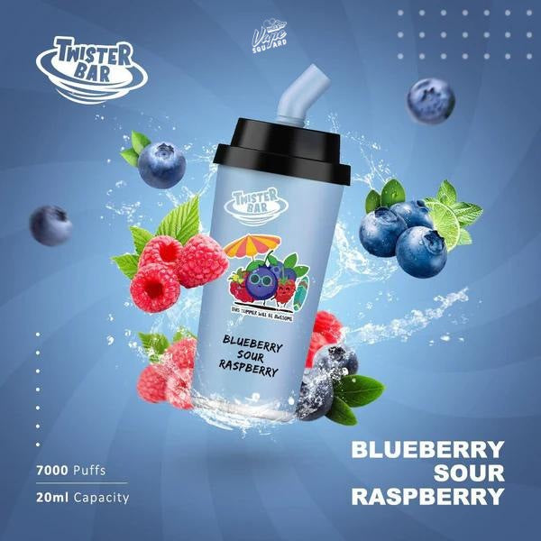 Twister Bar 7000 Blue Sour Raspberry Prefilled Vape
